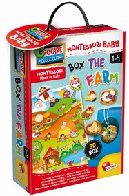MONTESSORI BABY BOX THE FARM - Vkládačka