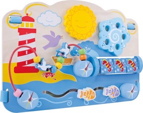 Bigjigs Toys Dřevěná motorická deska moře