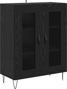 Vysoký bufet Černý dub 69,5 x 34 x 180 cm Kompozitní dřevo 3403170