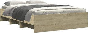 Rám postele bez matrace dub sonoma 120x200 cm kompozitní dřevo 3295662