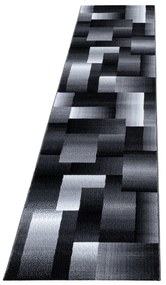Ayyildiz Kusový koberec MIAMI 6560, Černá Rozměr koberce: 80 x 300 cm