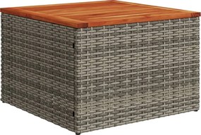 14dílná zahradní sada pohovek s polštáři šedá polyratan 3228217