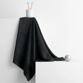 Ručník RUBRUM klasický styl 30x50 cm černý