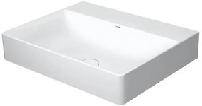Duravit DuraSquare - Umyvadlo 60x47 cm, DuraCeram, alpská bílá 2353600070