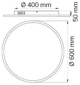 Wofi 9457.01.70.9600 - LED Stmívatelné stropní svítidlo LINOX LED/34W/230V + DO