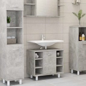 vidaXL Koupelnová skříňka 60 x 32 x 53,5 cm dřevotříska [802633] Barva: Betonová šedá