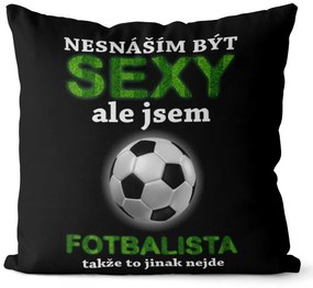 Polštář Sexy fotbalista (Velikost: 55 x 55 cm)