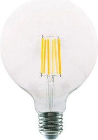 Led žárovka led globe filament žárovka čirá g125 12w/230v/e27/2700k/1540lm/360°