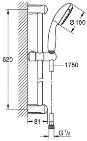 Grohe Tempesta New Sprchová souprava, 1jet, chrom 27853001