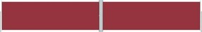 vidaXL Zatahovací boční markýza 160 x 1 000 cm [318035] Barva: Červená