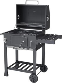 Avenberg Multifunkční BBQ gril Genius + litinový rošt + tál + pizza kámen, 70 x 103 x 105 cm