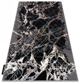 Moderní koberec DE LUXE 622 Abstrakce Strukturální šedá / zlato velikost 180x270 cm | krásné koberce cz