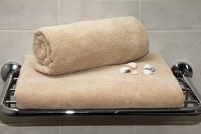 Kvalitní froté ručník APATIT - béžový 50 x 100 cm, český výrobce Tibex