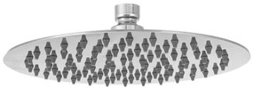 Invena Eco, nerezová dešťová sprchová hlavice o průměru 25 cm, chromová, INV-SC-D1-041-Q