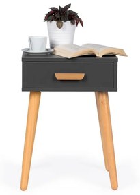 ModernHome Noční stolek - šedý, WYJ-085 GREY