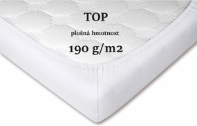 DADKA Jersey prostěradlo bílé Rozměr: 80x200x20