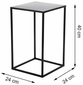 Stojan na květiny 40x24 cm černá