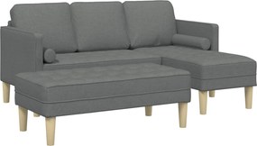 Set pohovek 2 ks Tmavě šedá Polyester 3329253