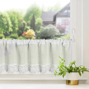 KRÁTKÁ ZÁCLONA NA PÁSCE CLARIE 150X30 CM BÍLÁ