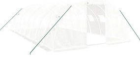 Skleník s ocelovým rámem bílý 32 m² 8 x 4 x 2 m 3188074
