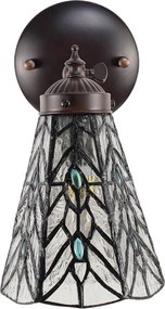 Nástěnná lampa Tiffany Venne grey - 17*12*23 cm E14/max 1*40W