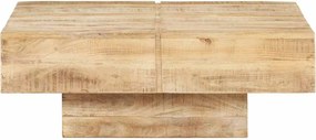 Konferenční stolek 80 x 80 x 28 cm masivní mangovníkové dřevo 323592