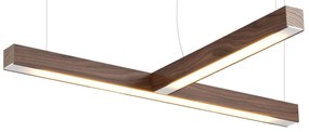 Závěsné světlo LED40 tvar T, více variant - TUNTO Model: přírodní dub