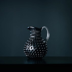 Květná 1794 ručně foukaný džbán Polka Dot Black 2000 ml