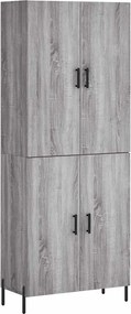 Skříň highboard šedá sonoma 69,5 x 34 x 180 cm kompozitní dřevo 3195689