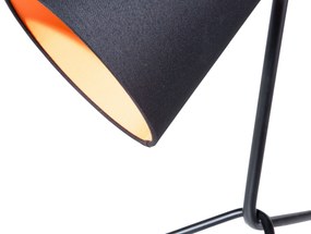 Černá stolní lampa na noční čtení MOOKI Beliani