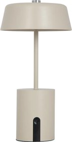 Béžová kovová LED stolní lampa (výška 22,5 cm) Elemental LED – Leitmotiv
