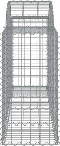 Klenuté gabionové koše 30ks 200x50x80/100 cm pozinkované železo 3146316