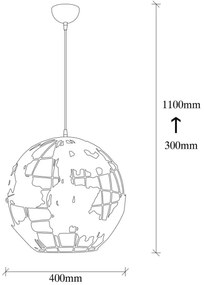 Lustr na lanku FELLINI 1xE27/40W/230V