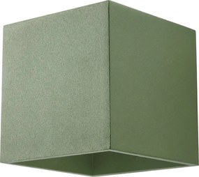 Sollux Lighting Nástěnné svítidlo QUAD 1 olivově zelené