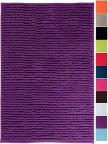 MSV CHENILLE koupelnová předložka 60 x 90 cm fialová / polyester / pro