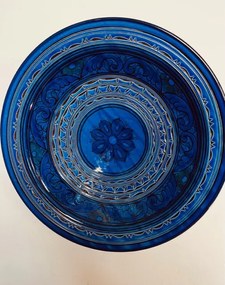 Hitra Talíř o 40 cm, dekor modrý