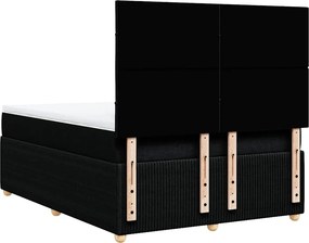 Box spring postel s matrací černá 140 x 190 cm textil 3292053