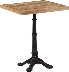 Bistro stolek 60 x 60 x 77 cm hrubé mangovníkové dřevo 321084