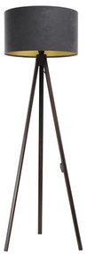 BPS Koncept | Stojací lampa STANDART 1xE27/60W/230V šedá/wenge | BS0496