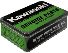 Postershop Plechová dóza plochá - Kawasaki (Genuine Parts) 2,5l