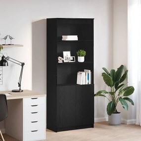 Vysoká deska Černý dub 70x35x180 cm kompozitní dřevo 3328472