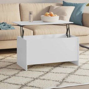 Konferenční stolek bílý 102 x 55,5 x 52,5 cm kompozitní dřevo - Default Title