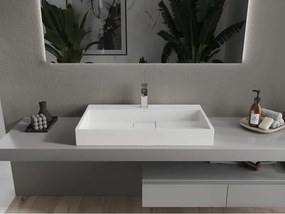 Mexen Ava umývátko na desku z konglomerátu 1/O 80 x 46 cm, bílá - 23018001