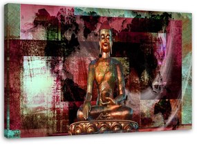 Obraz na plátně Abstraktní malba Buddhy - 90x60 cm