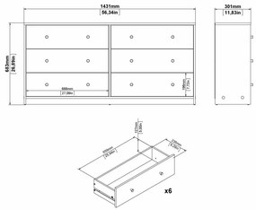 Tvilum Komoda Myra 328 jackson hickory