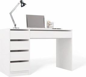Psací stůl Arto 120 cm bílý levý