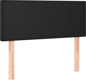 Box spring postel s matrací černá 100x200 cm umělá kůže 3140987