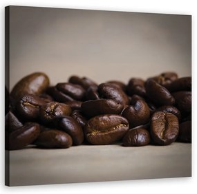 Obraz na plátně, Kávová zrna - 60x60 cm
