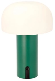 Bílá/zelená LED stolní lampa (výška 22,5 cm) Styles – Villa Collection