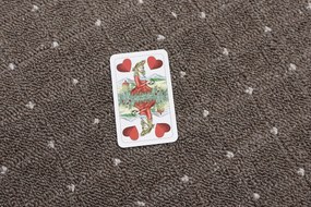 Condor Carpets, AKCE: 80x80 (průměr) kruh cm Kusový koberec Udinese hnědý kruh, hnědá, chodba / předsíň